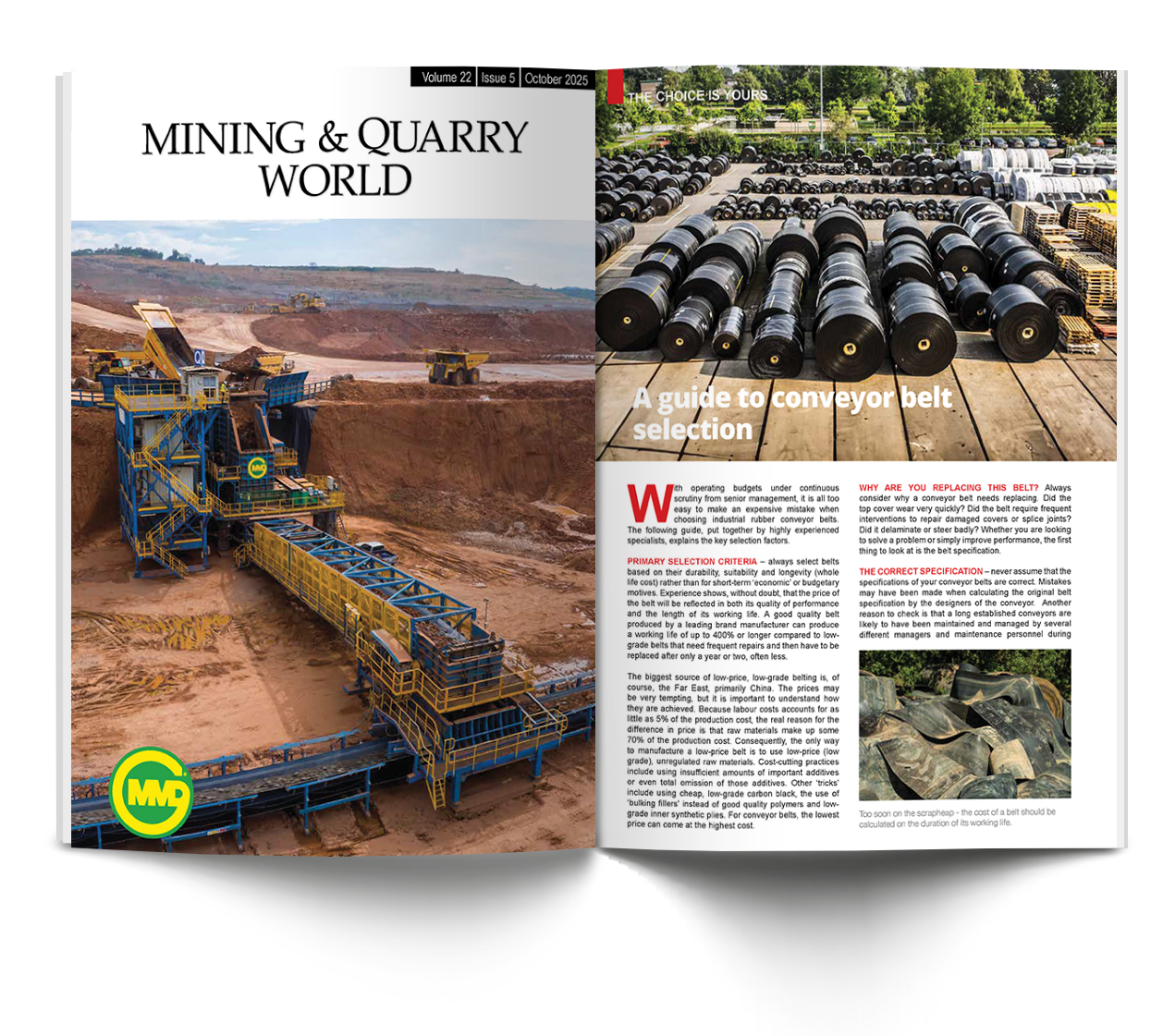 Mining & Quarry World - Fenner Dunlop Conveyor Belting