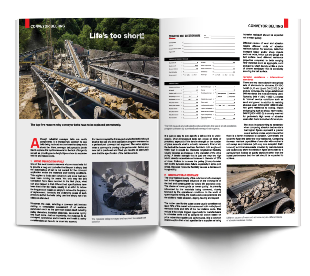MINING & QUARRY WORLD - Fenner Dunlop Conveyor Belting