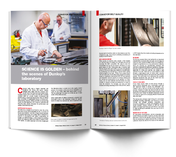 Mining & Quarry World - Fenner Dunlop Conveyor Belting