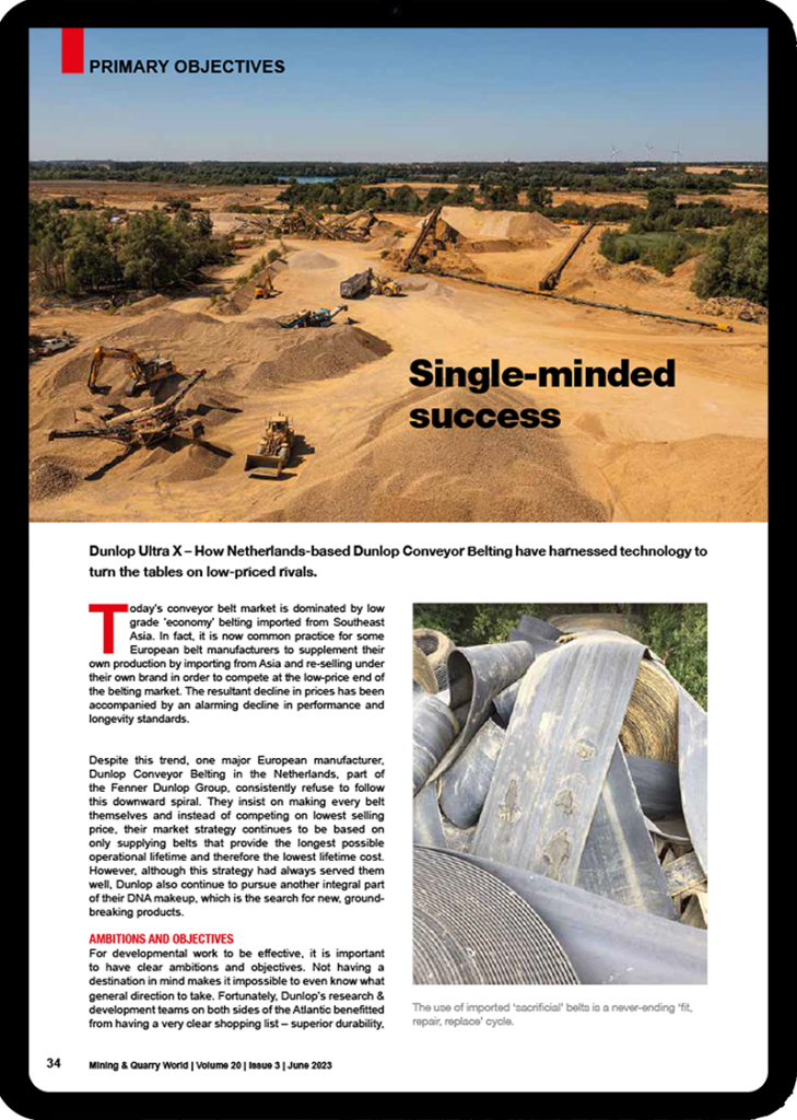 Mining & Quarry World - Fenner Dunlop Conveyor Belting