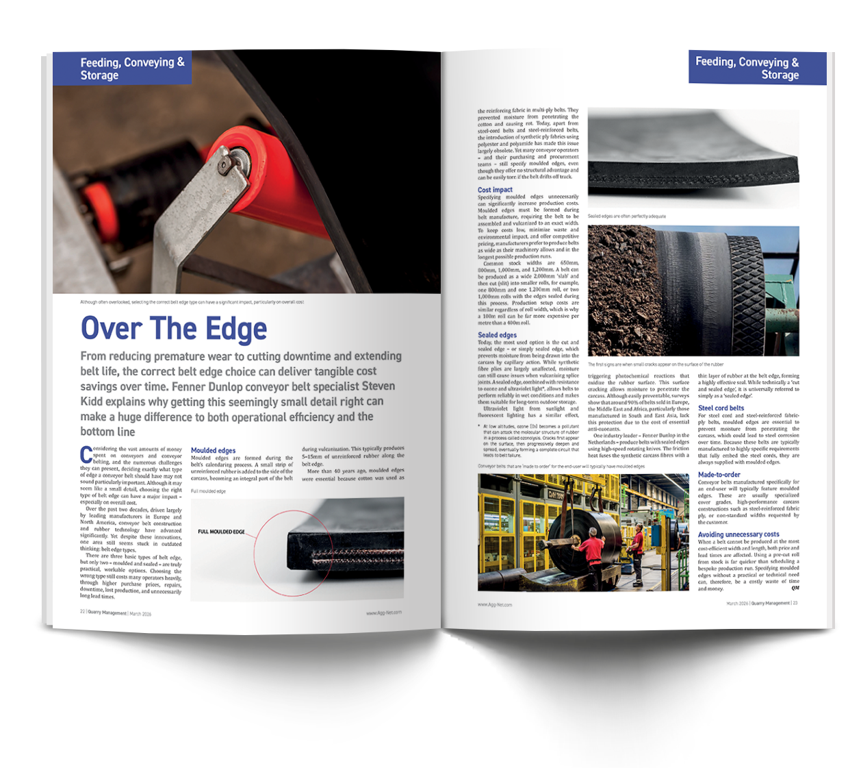 Quarry Management magazine - Fenner Dunlop Conveyor Belting
